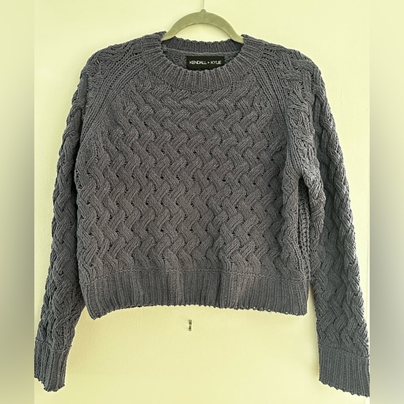 Kendall & Kylie | Sweaters | Kendall And Kylie Royal Blue Cable Knit ...